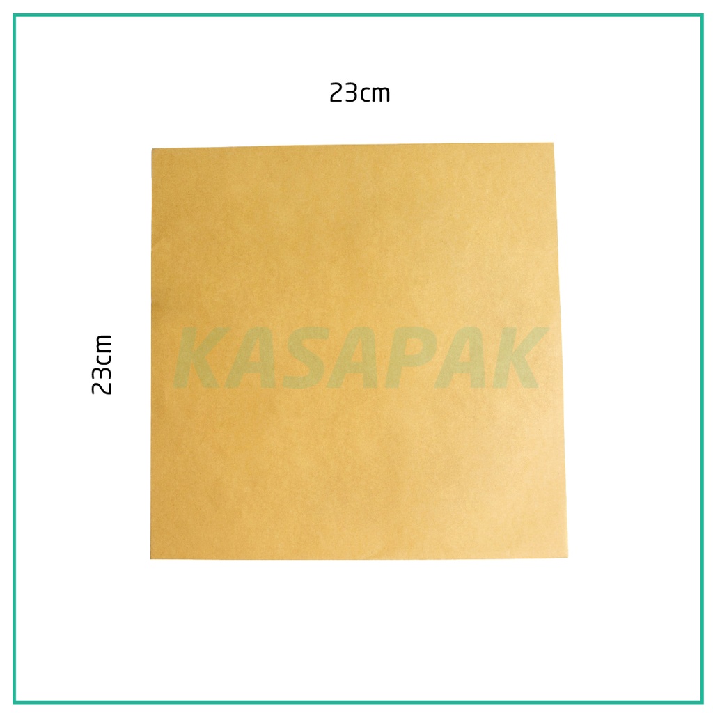 PE Kraft Wrapping Paper 23×23cm 2000/ctn | KASAPAK